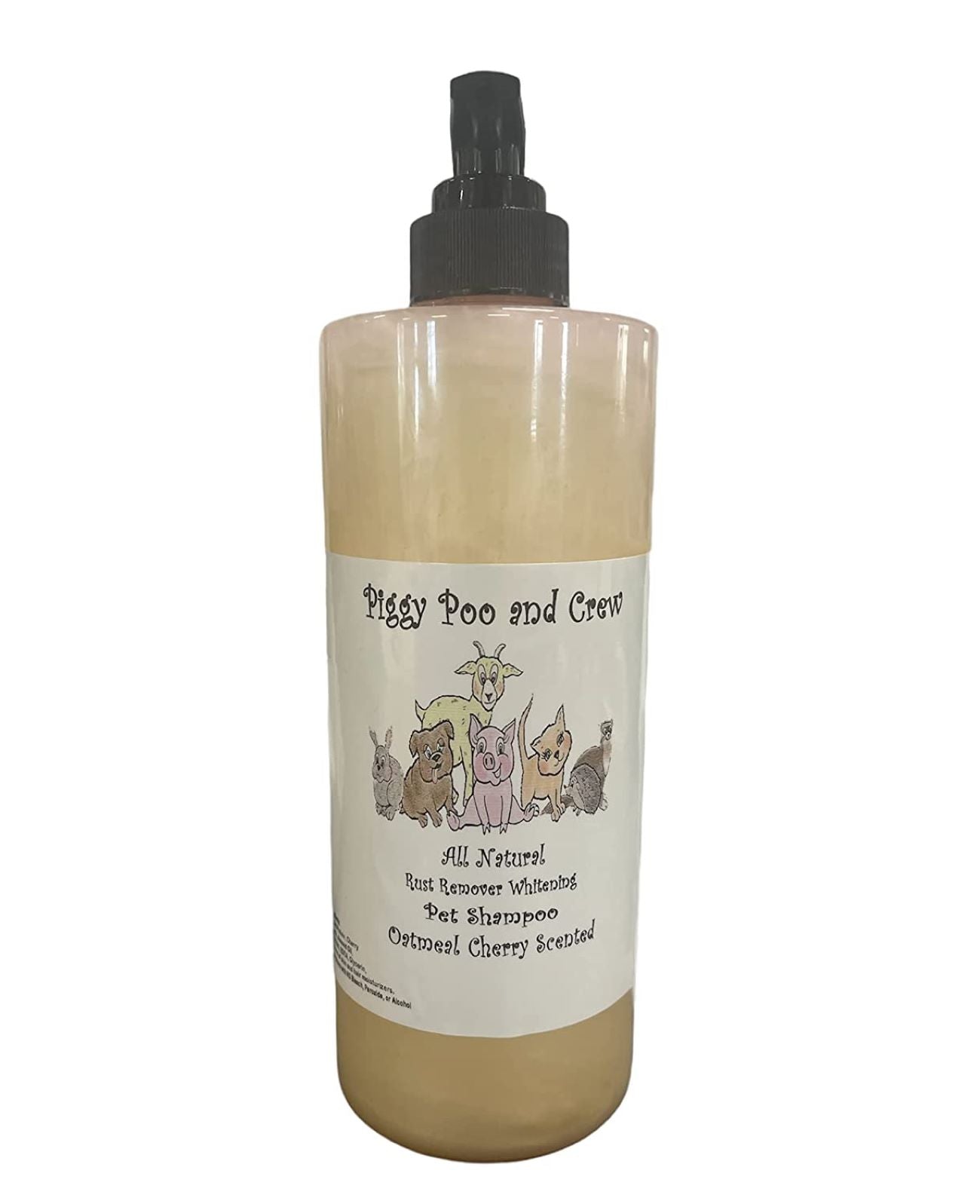 Piggy Poo and Crew All Natural Pet Shampoo - No Bleach, Peroxide, Or A